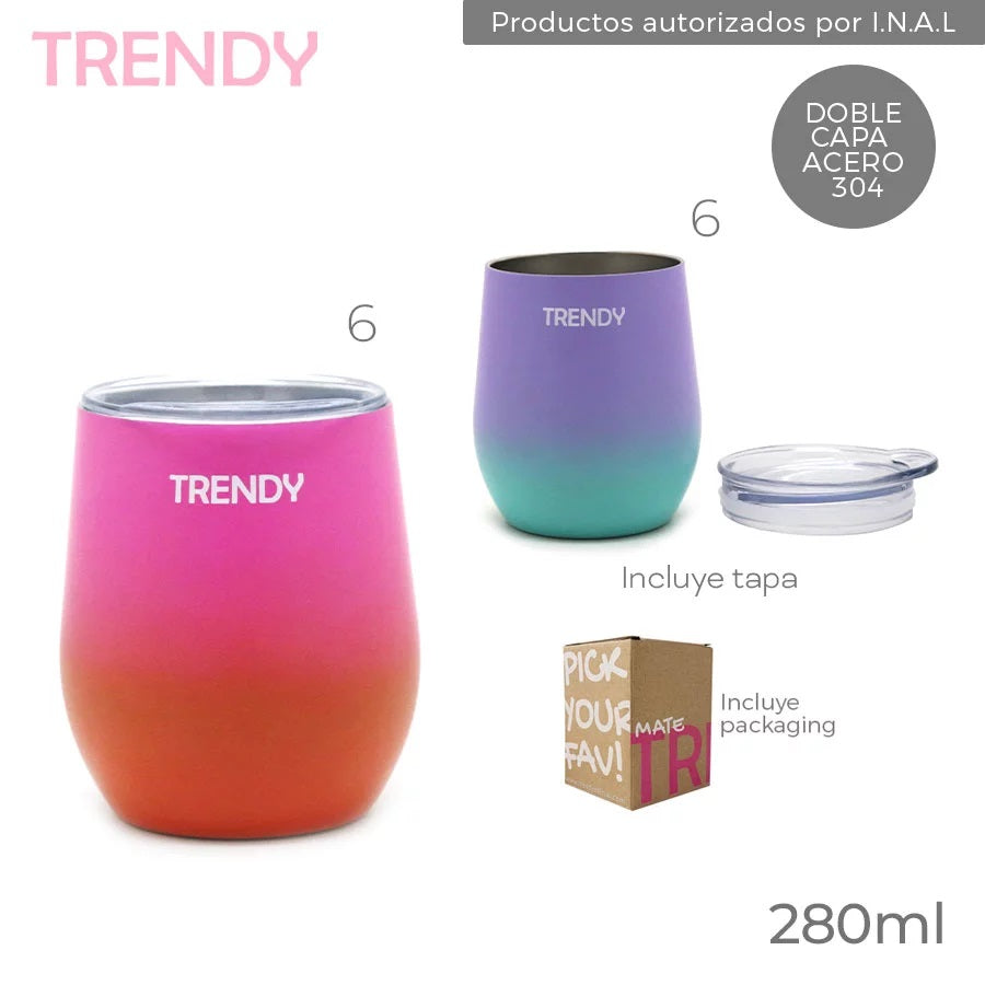 MATE CON TAPA TRENDY 16265 – Lenid Mayorista